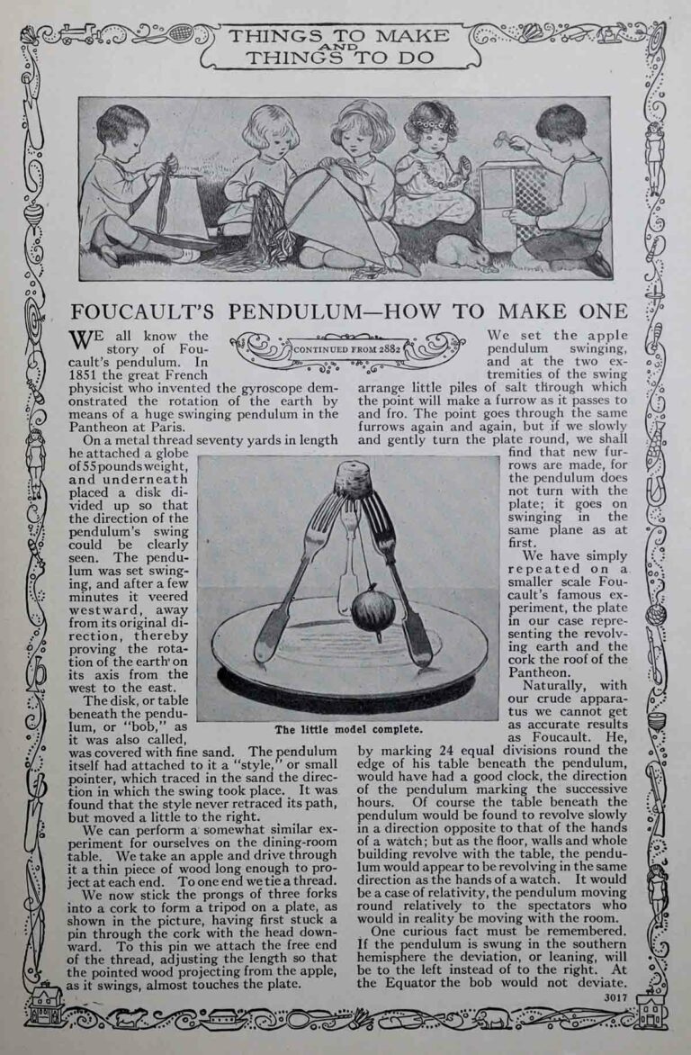 How to Make Your Own Foucault Pendulum Model | Resalvaged