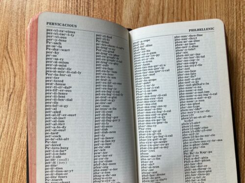50,000 Words Divided and Spelled by Harry Sharp | Resalvaged