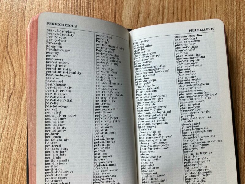 50,000 Words Divided and Spelled by Harry Sharp | Resalvaged